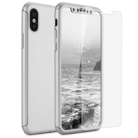 Accessories | Iphone X Cute Silver 36 Full Protection Case | Poshmark